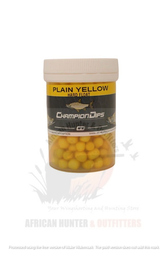 CHAMPION Hard Float/B 100ml Plain Yellow - African Hunter & Outfitters